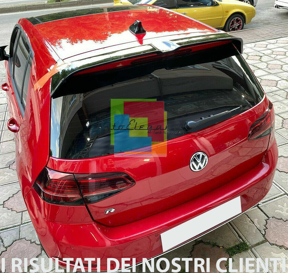 VW GOLF 7 VII 7.5 2012+ SPOILER POSTERIORE TETTO LOOK R TUNING IN ABS
