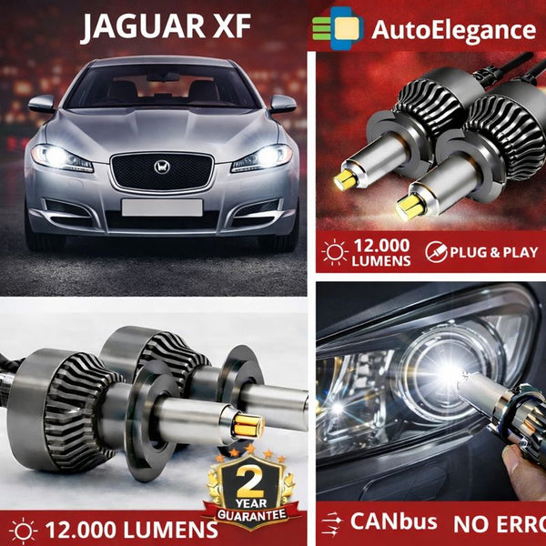 🔥KIT LED PER JAGUAR XF ANABAGLIANTI H7 CANBUS Bianco 6500K 360 gradi🔥 ...